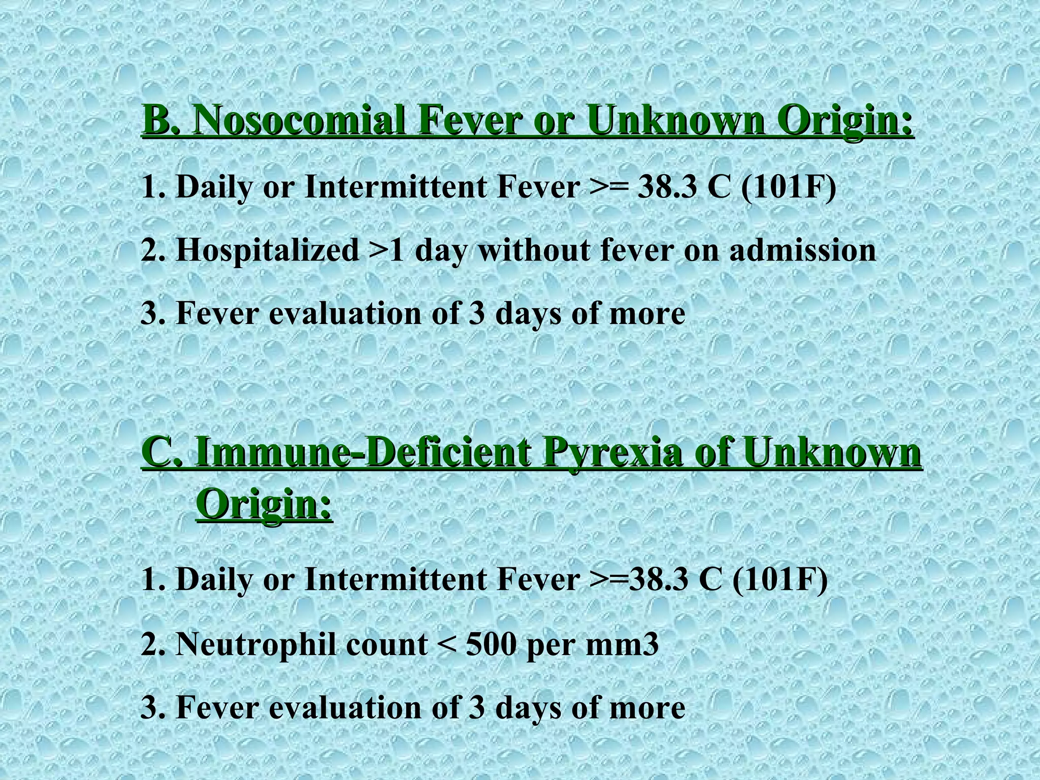 Pyrexia Of Unknown Origin (PUO) | PPT