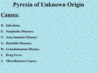 Pyrexia Of Unknown Origin (PUO) | PPT
