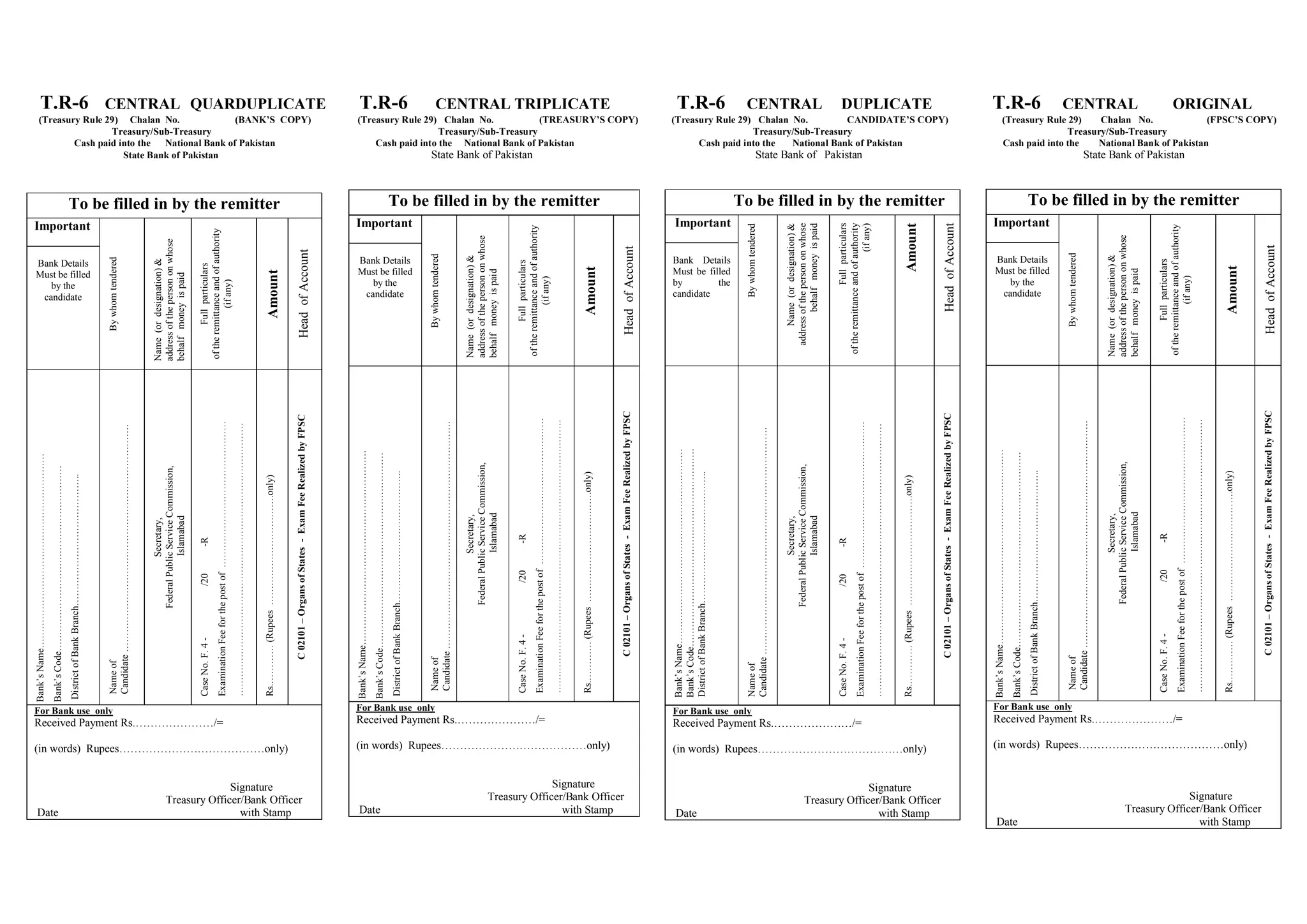Fpsc chalan form for new jobs | PPT