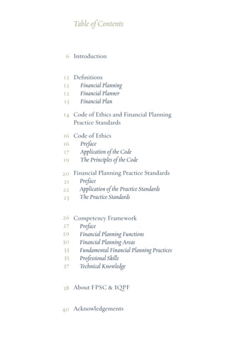 The Canadian Financial Planning Definitions, Standards & Competencies | PDF