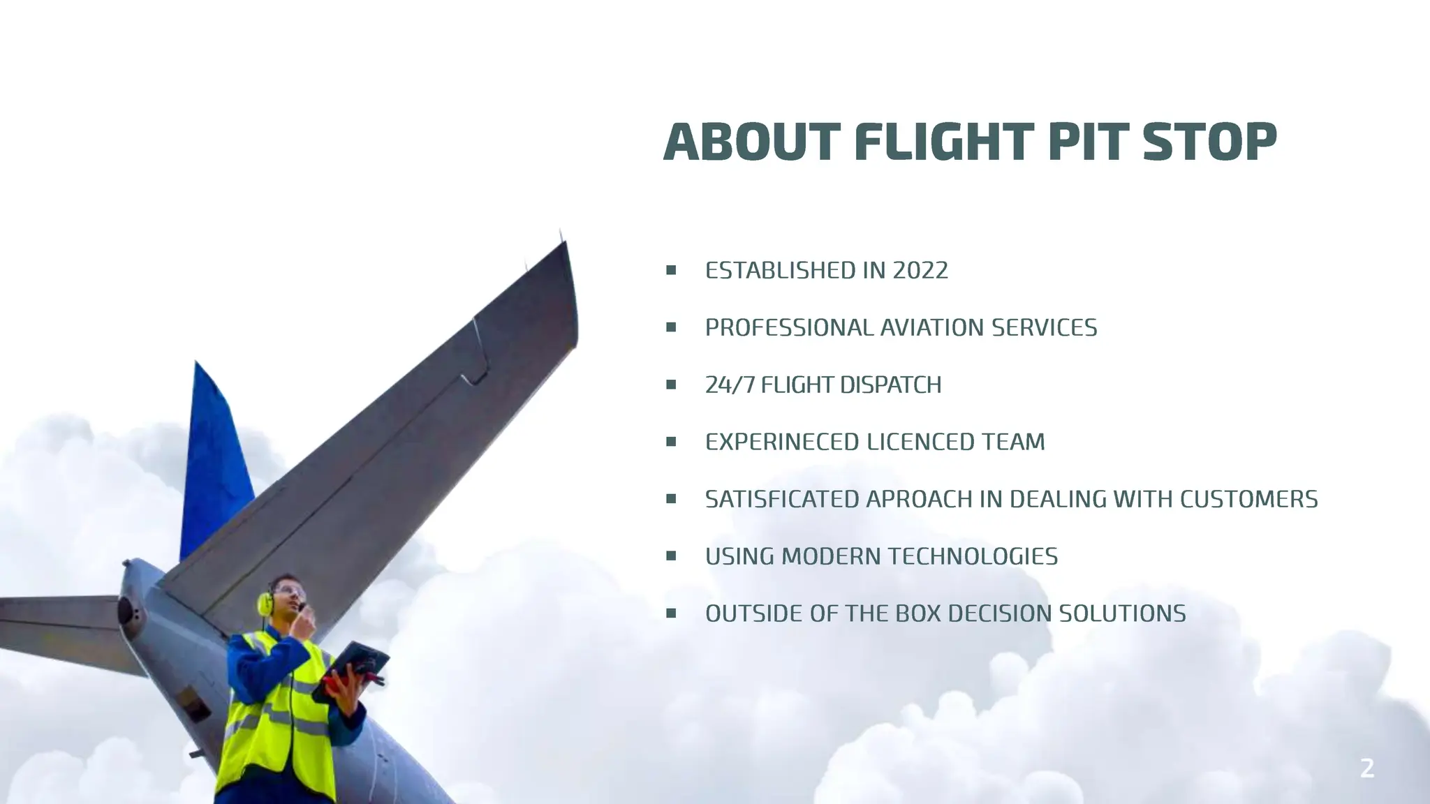 Flight Pit Stop Company Profile "Aviation Services" | PPT