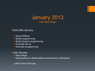 Fps game development schedule | PPTX