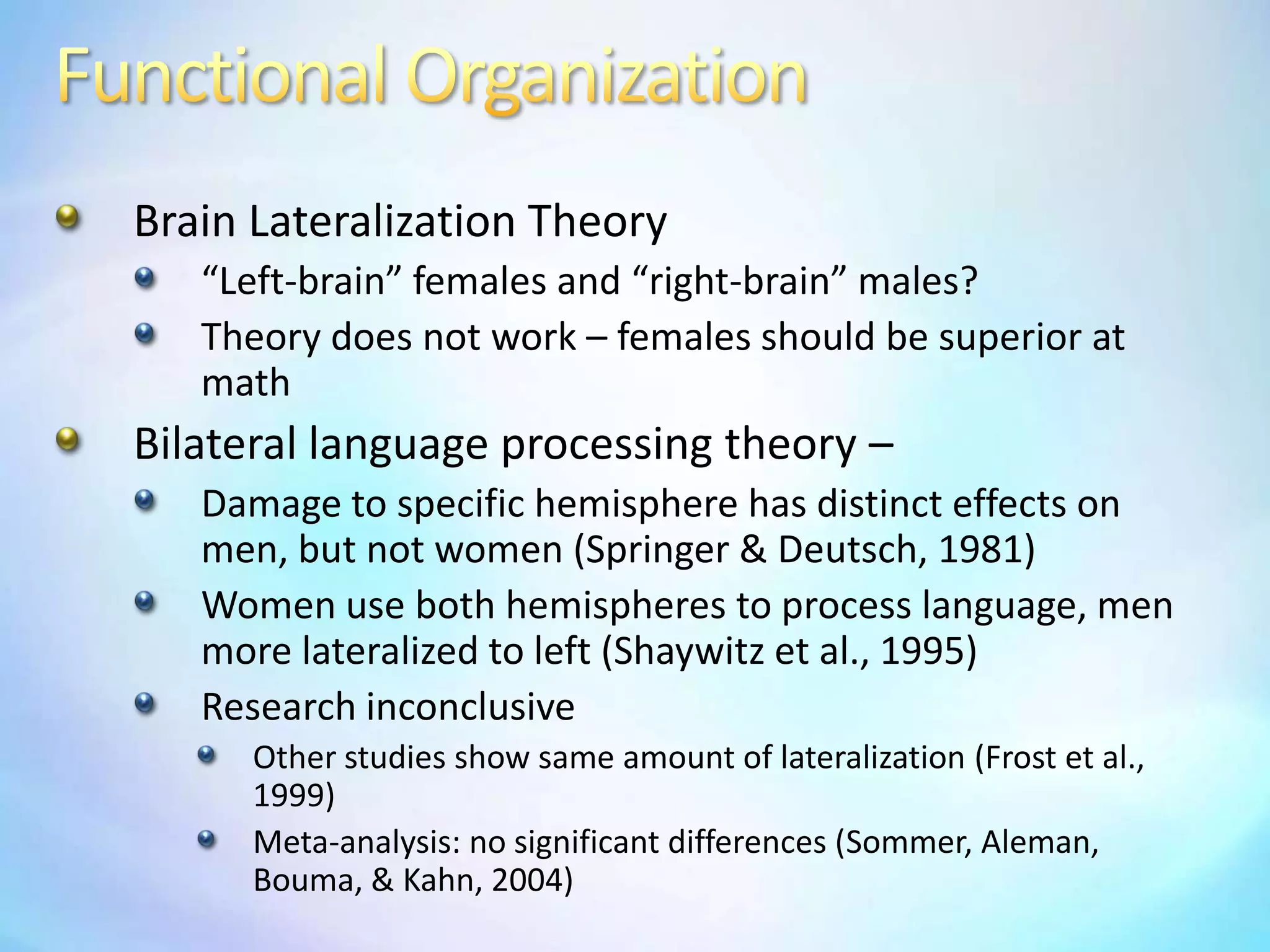Cerebral lateralisation | PPTX