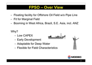 FPSO In Australia And New Zealand By Yoshihide Shimamura | PDF