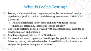 FPS Pooled Testing Presentation 2/09/2021 | PPT