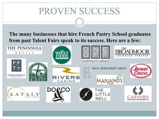 French Pastry School Talent Fair - October 2016 | PPT