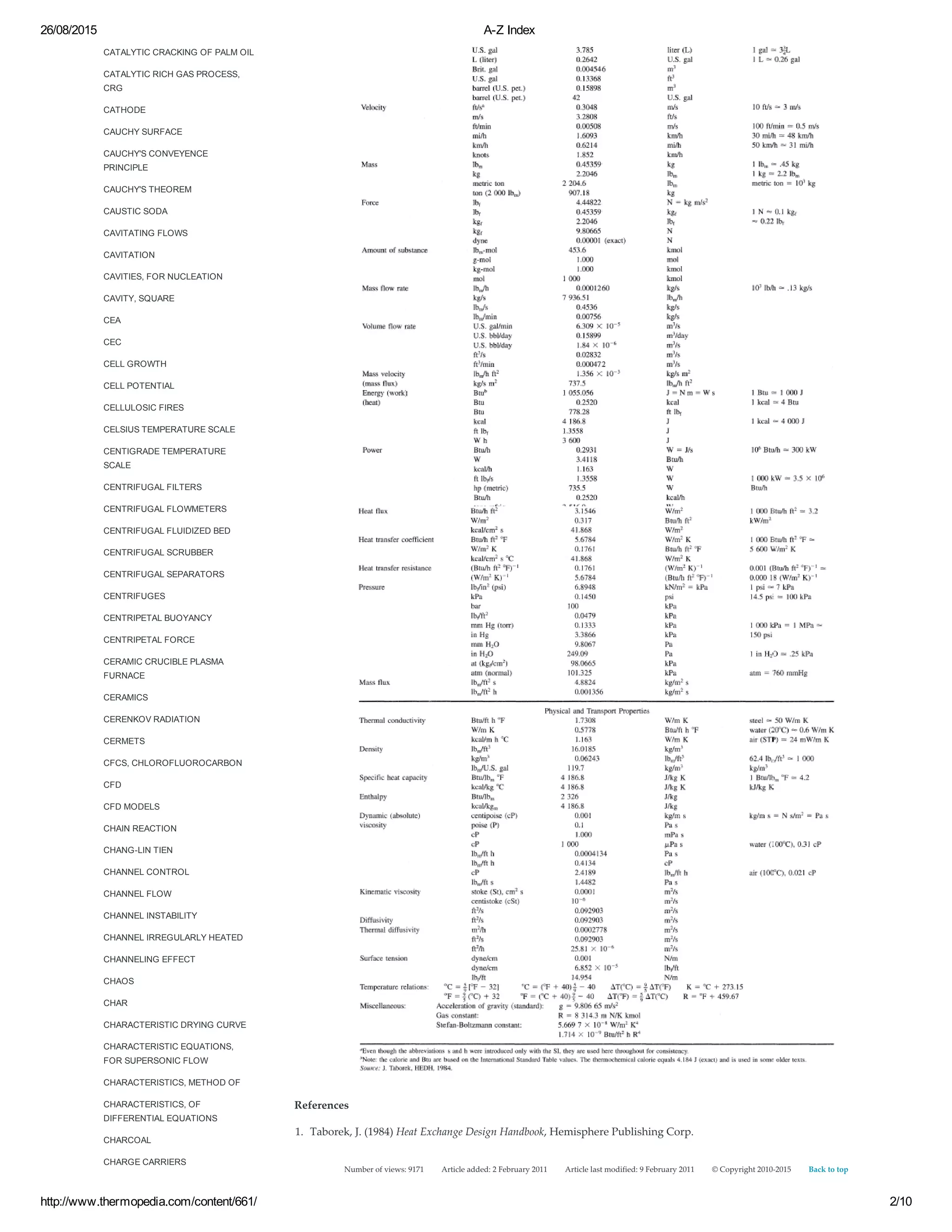 Fps to si conversions | PDF