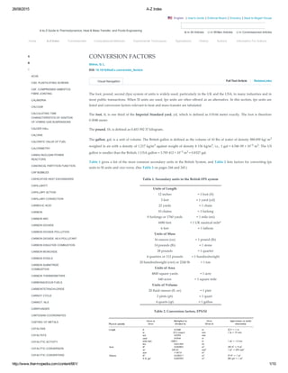 Fps to si conversions | PDF