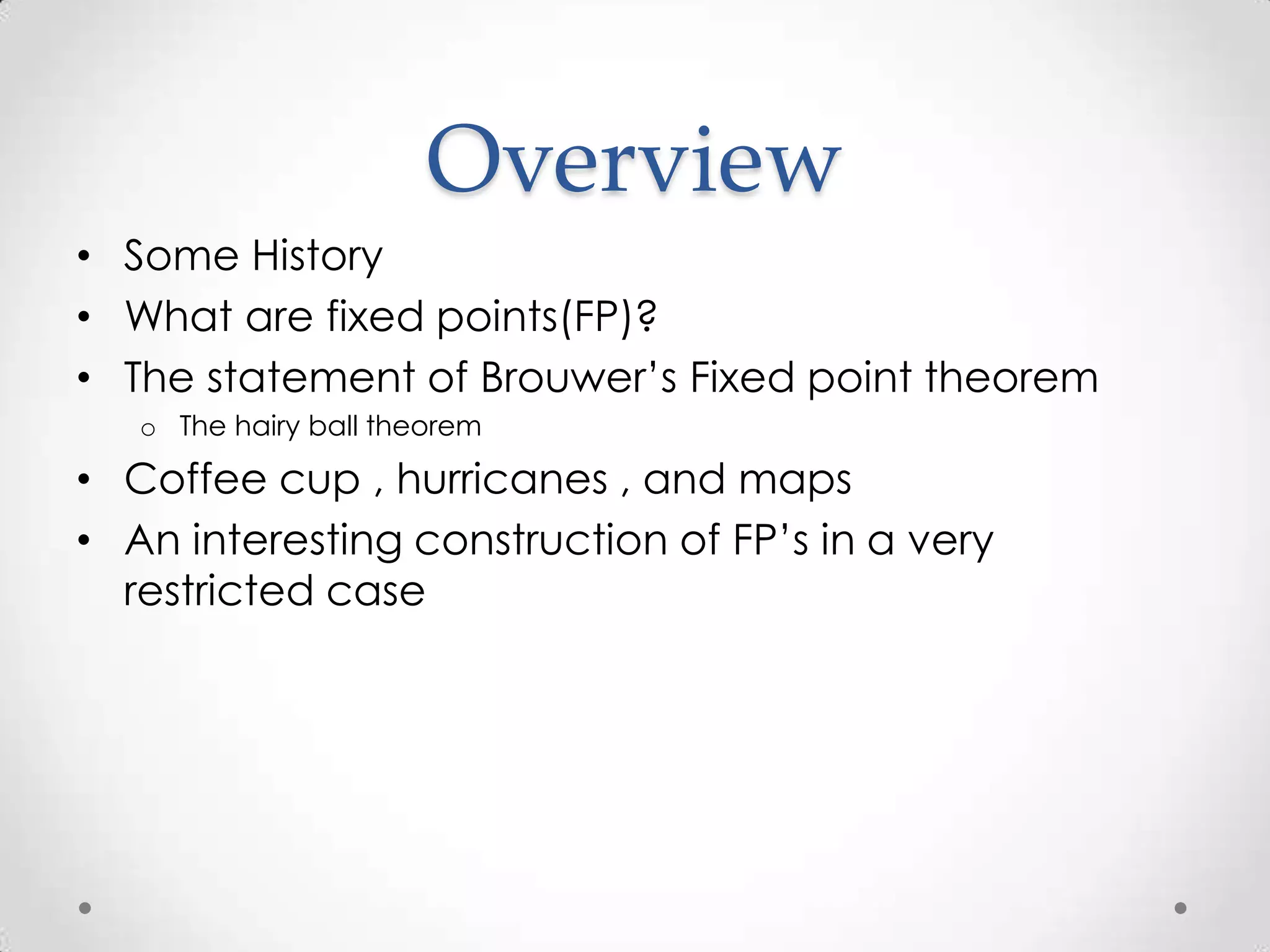 Fixed Point Theorems | PPTX