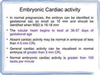 first trimester ultrasound and overview of obs imaging | PPT