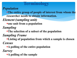MEASUREMENT AND SAMPLING TECHNIQUES | PPT