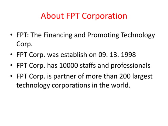 Fpt uni student presentation | PPT
