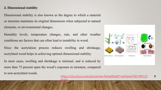 WOOD ACETYLATION (Chemistry of Forest Products & Industries) | PPTX