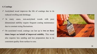 WOOD ACETYLATION (Chemistry of Forest Products & Industries) | PPT