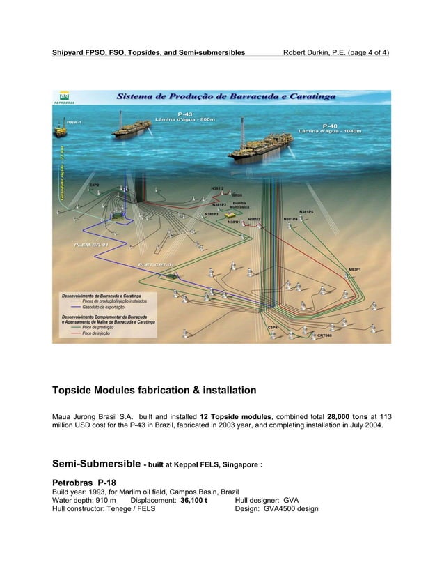 FPU FPSO & FSO Experince With Petrobras | PDF | Scuba Diving | Extreme ...
