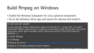 FPV Streaming Server with ffmpeg | PPTX