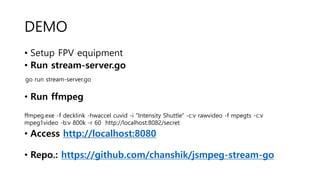 FPV Streaming Server with ffmpeg | PPTX