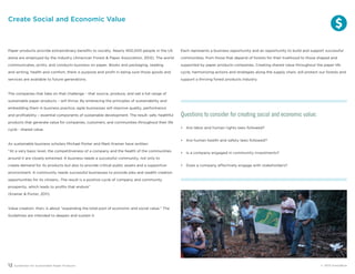 Guidelines for Sustainable Paper Products | PDF