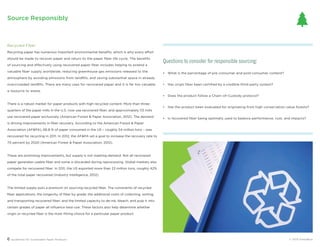 Guidelines for Sustainable Paper Products | PDF