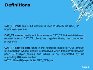 CAT TP | PDF