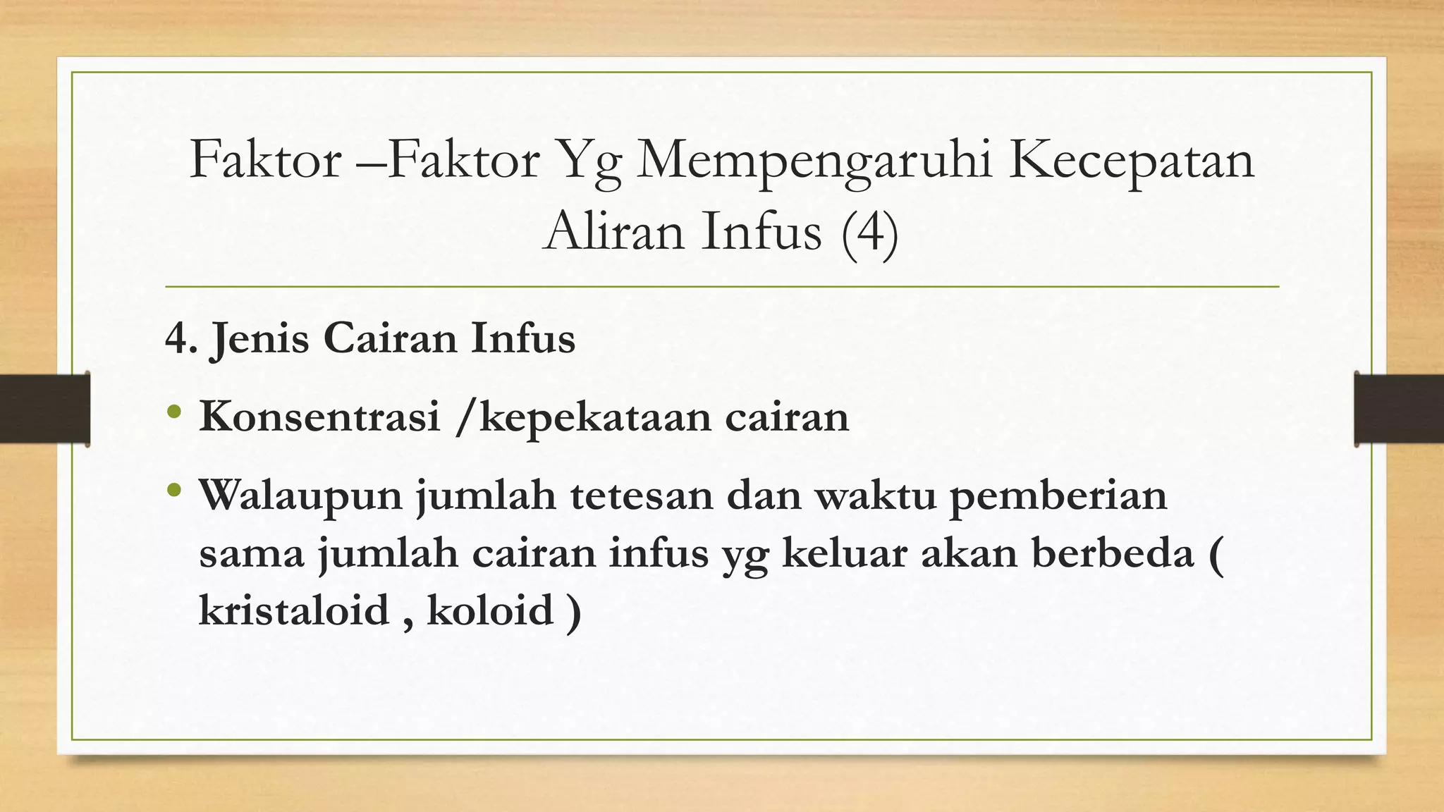 Pemasangan infus dengan baik dan benar | PPTX