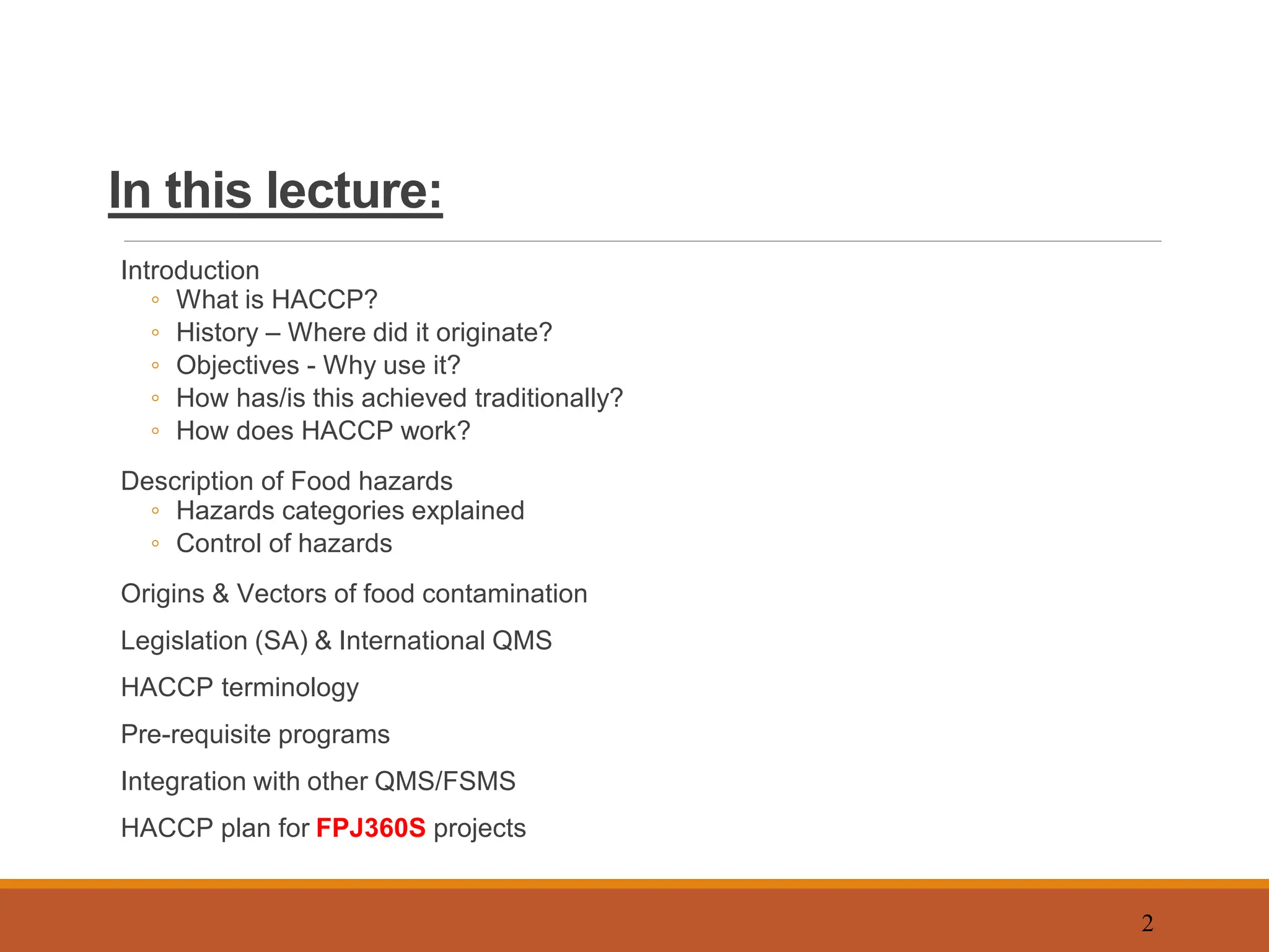 FQA360S Lecture 02 HACCP 2023 - Week1.pdf