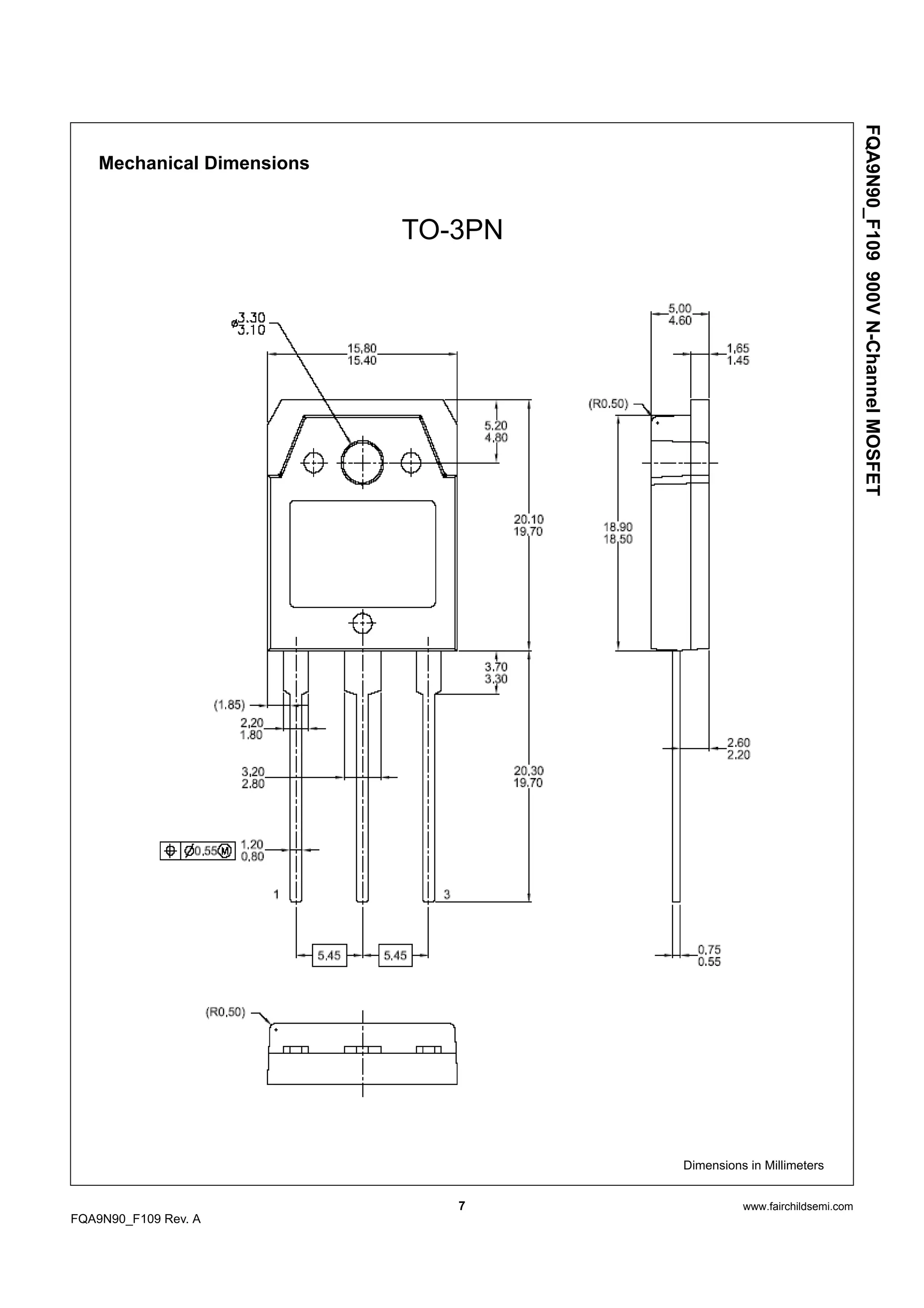 Original Mosfet N-Channel FQA9N90 9N90C 9N90 900V 8.6A TO-3P New ...