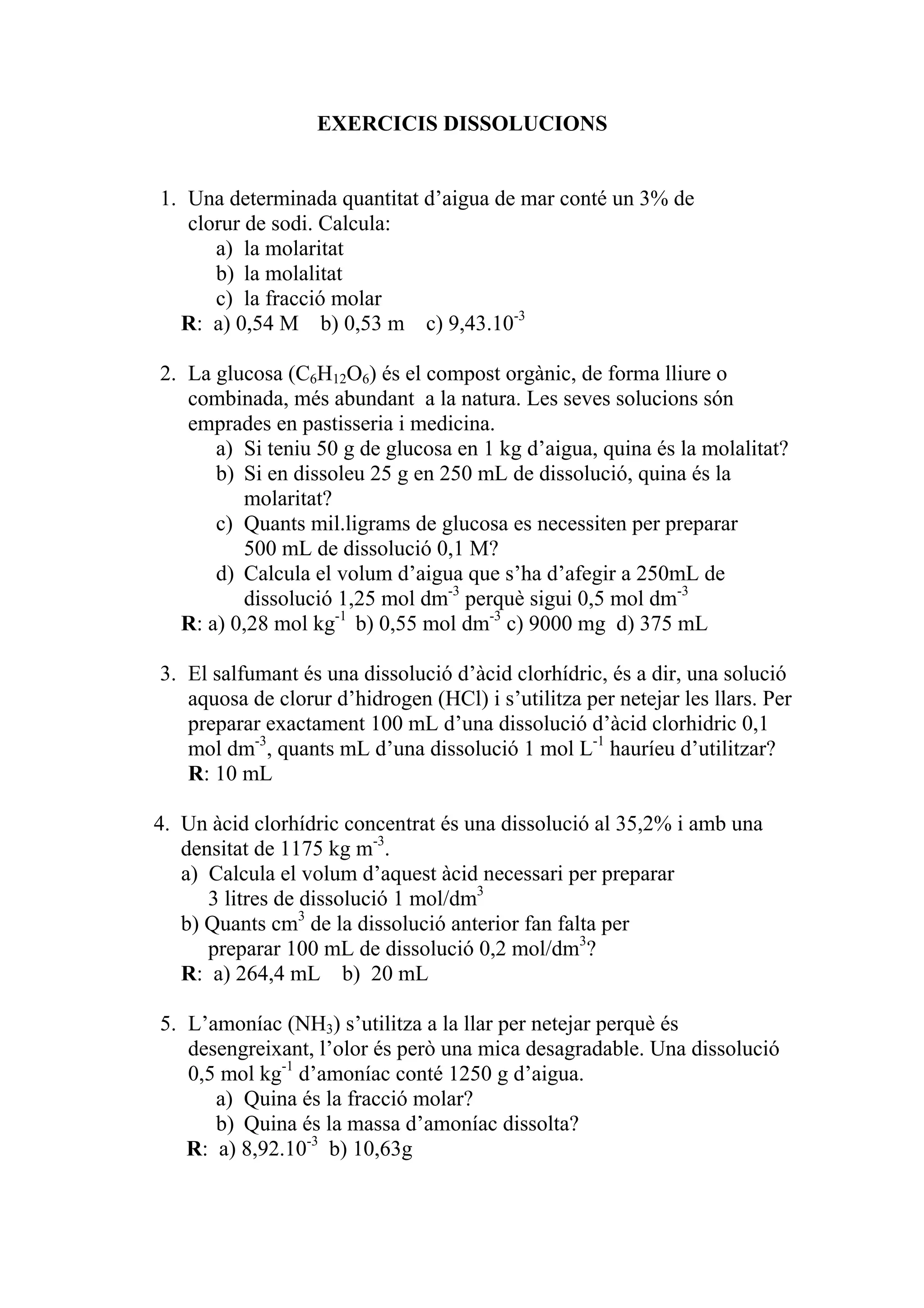 Fq exer dissolucions | PDF