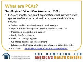 FQHC 101 What is a Community Health Center? | PPTX