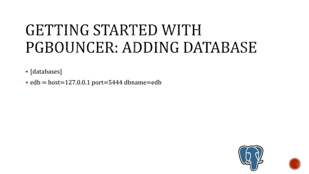 Connection Pooling In Postgresql Using Pgbouncer Ppt