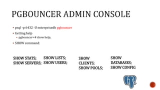 Connection Pooling in PostgreSQL using pgbouncer | PPT