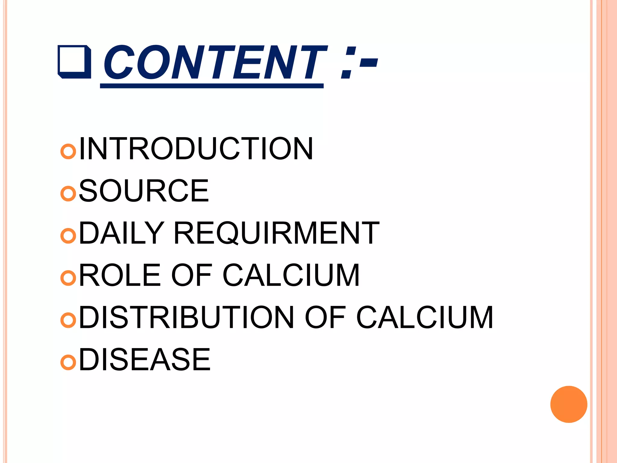 CALCIUM IN BIOLOGICAL SYSTEM | PPT