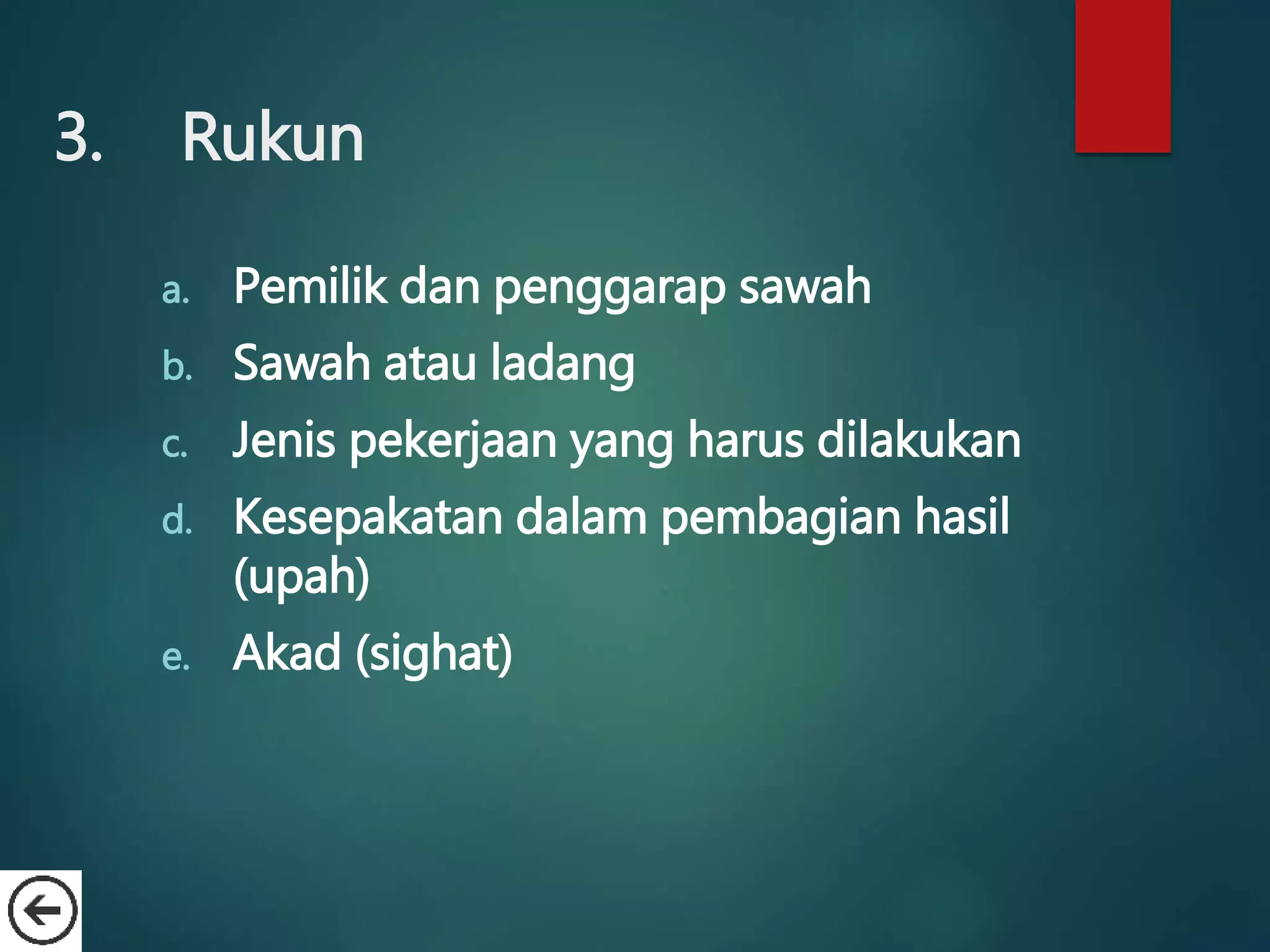 Musaqah, Muzara’ah dan Mukhabarah | PPTX