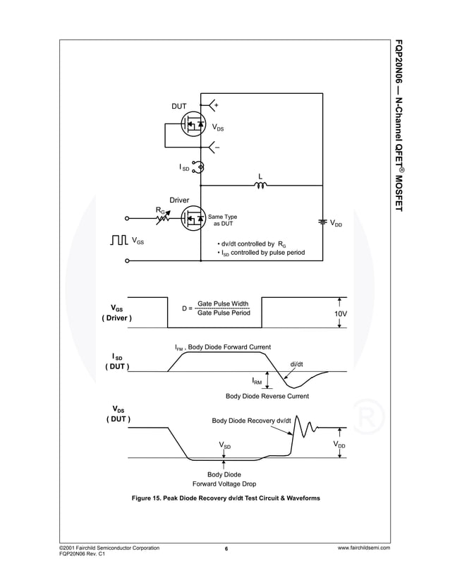 Original N-Channel Mosfet 20N06 FQP20N06 60V 20A TO-220 New Fairchild | PDF | Consumer ...