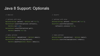 AssertJ quick introduction | PPTX | Databases | Computer Software and Applications