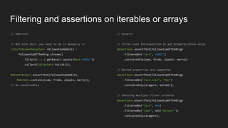 AssertJ quick introduction | PPTX | Databases | Computer Software and Applications