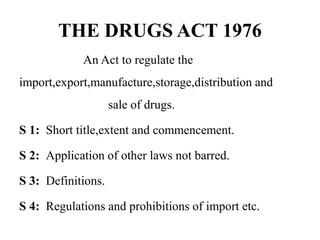 Drug laws | PPTX