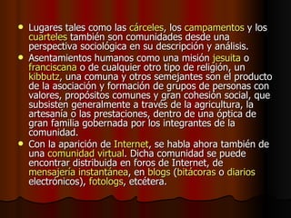 M.E.F."COMPONENTE COMUNITARIO" | PPT
