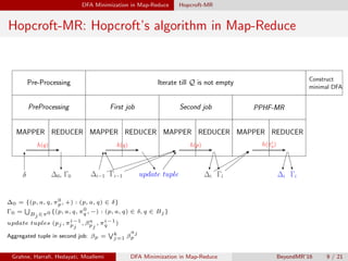 DFA Minimization in Map-Reduce | PDF | Programming Languages | Computing