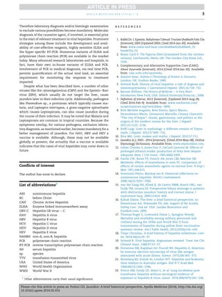 Jaundice: A brief historical perspective | PDF | Infectious Diseases ...