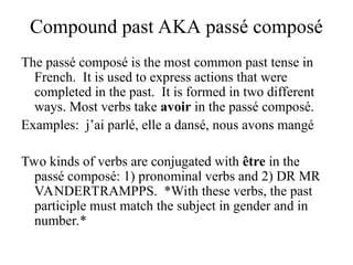 All French verbes Conjugation explained. | PPT