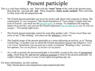All French verbes Conjugation explained. | PPT