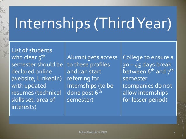 Fr. CRCE (Plan Of Action –The Way Forward)