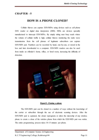 Mobile Cloning Technology Report | DOCX