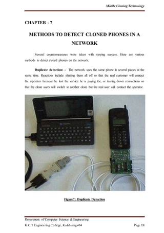 Mobile Cloning Technology Report | DOCX