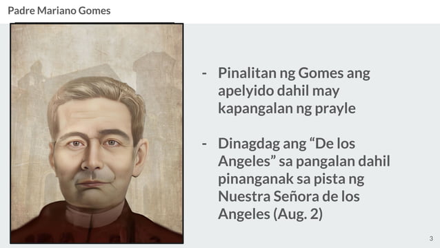 Padre Mariano Gomes (Gomburza): Ang kanyang buhay | PDF