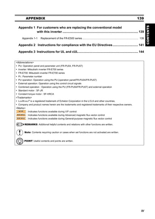 Fr e700 instruction manual(basic) | PDF