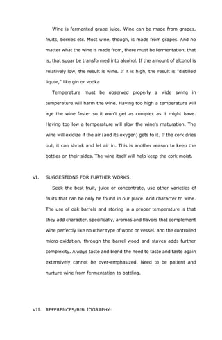 Final Report in Indus Chem - WINE | PDF