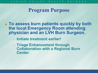 The LVHN Teleburn Program | PDF