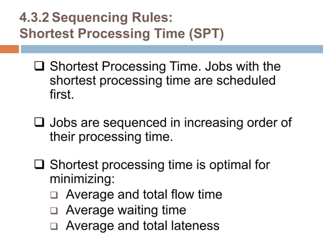 Scheduling Sequencing Rulespptx